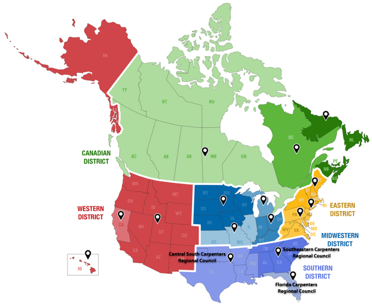 Carpenters’ Union Structure – Southern District Training Trust