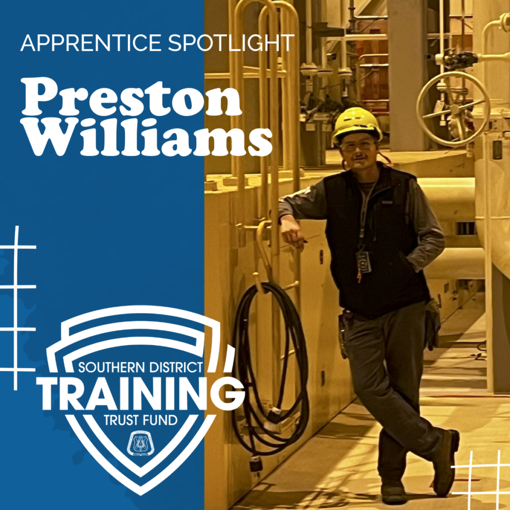 Apprentice Spotlight: Preston Williams – Southern District Training Trust